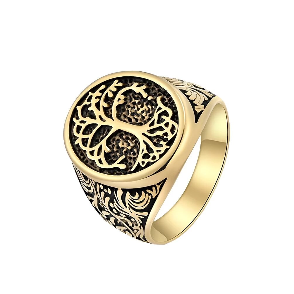 PAMTIER Unisex Stainless Steel Domineering Classic Cool Special Pattern ...