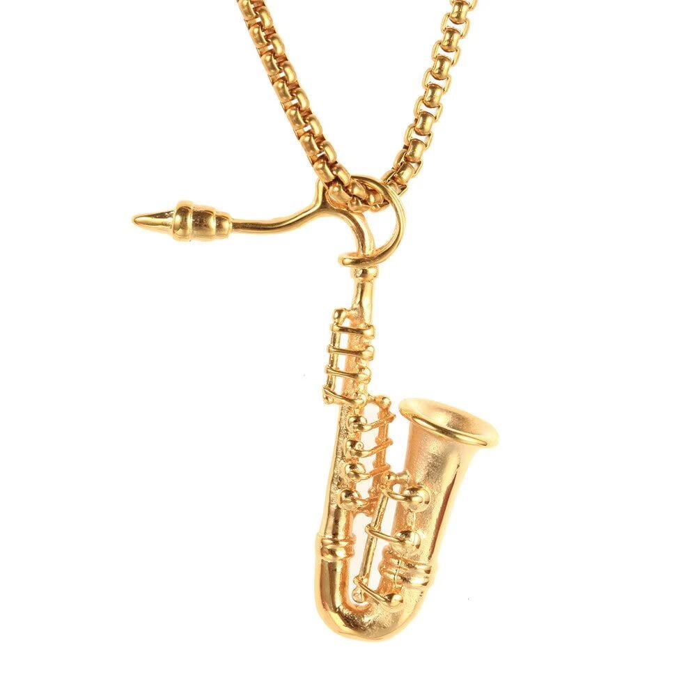 PAMTIER Unisex Stainless Steel European and American Style Saxophone ...