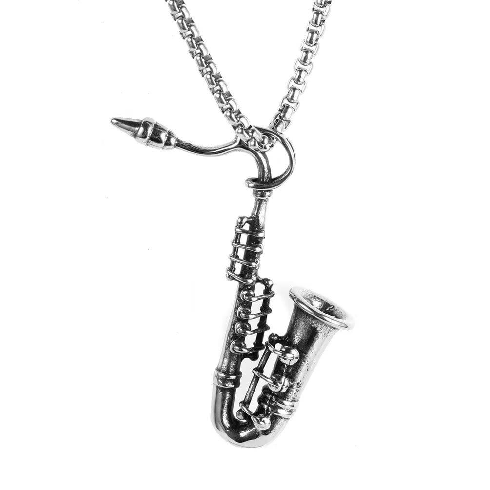 PAMTIER Unisex Stainless Steel European and American Style Saxophone ...