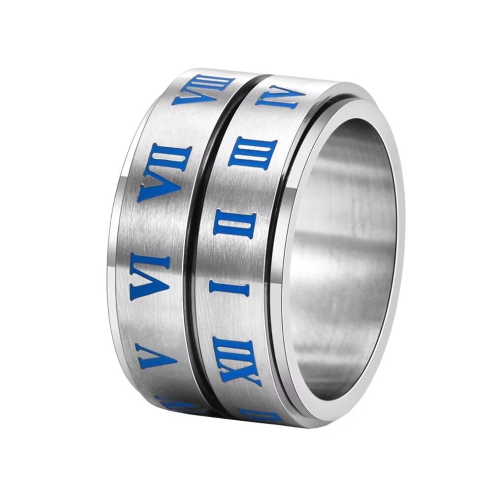 PAMTIER Unisex Stainless Steel Vintage Luminous Glow 2 Floors Roman ...