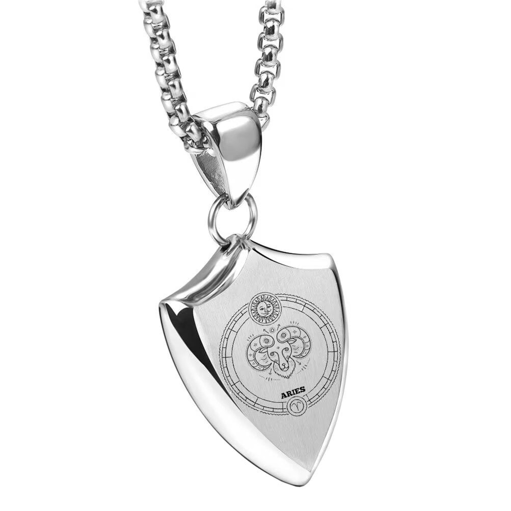 PAMTIER Unisex Stainless Steel Vintage Personality Cool Triangles 12 ...