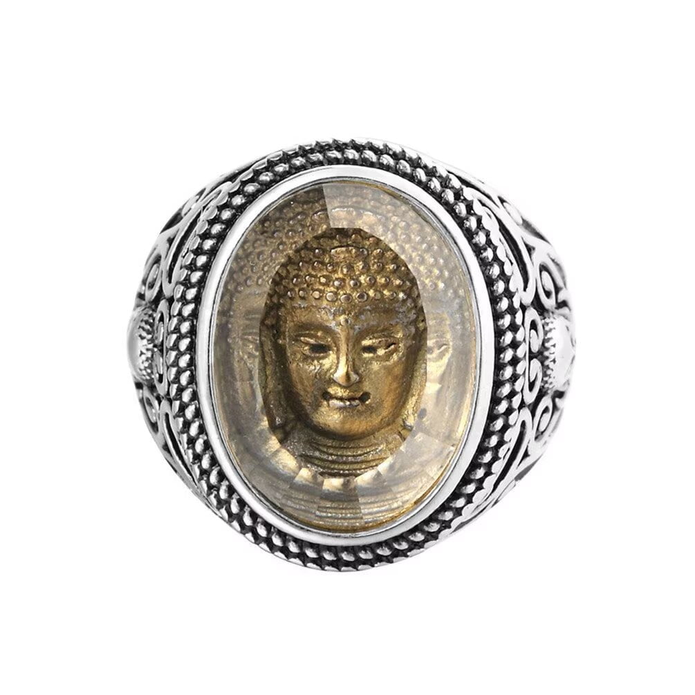 PAMTIER Unisex Stainless Steel Vintage Personality Tibetan Buddhist ...