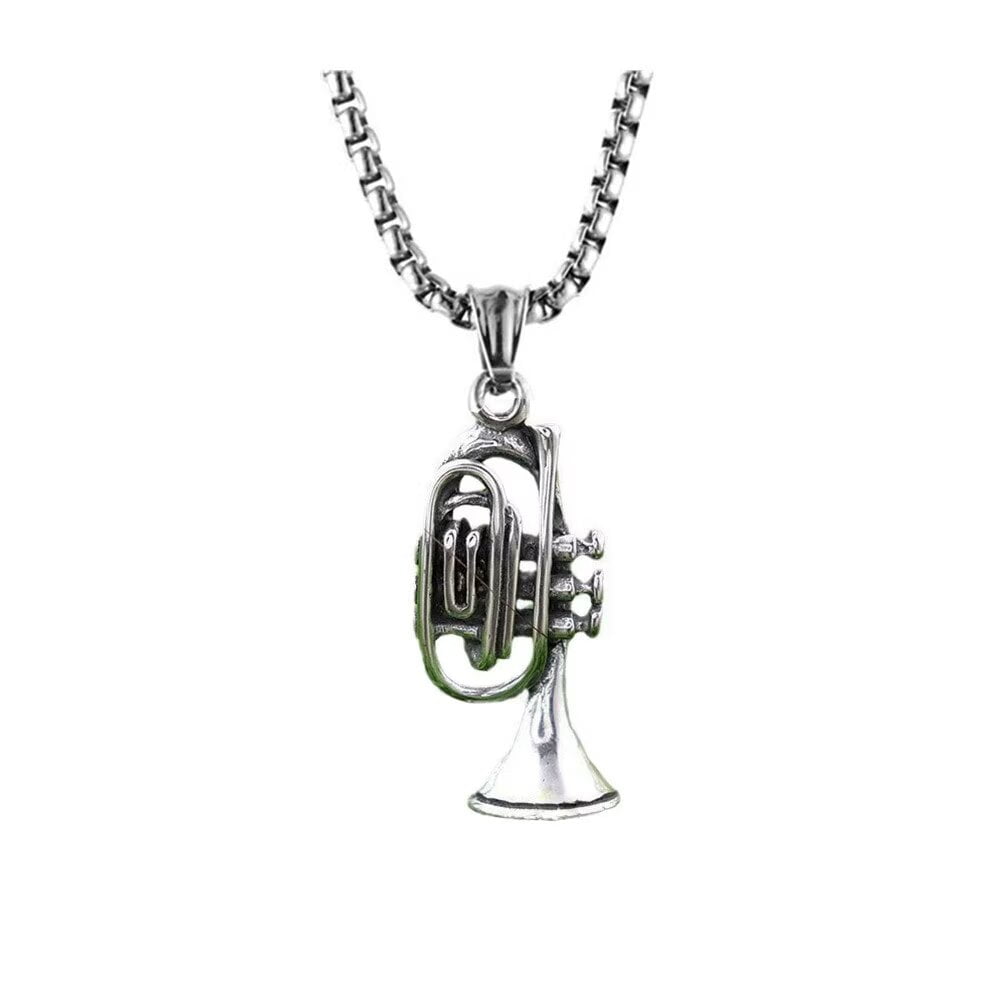 PAMTIER Unisex Stainless Steel Vintage Unique Brass Musical Instruments ...