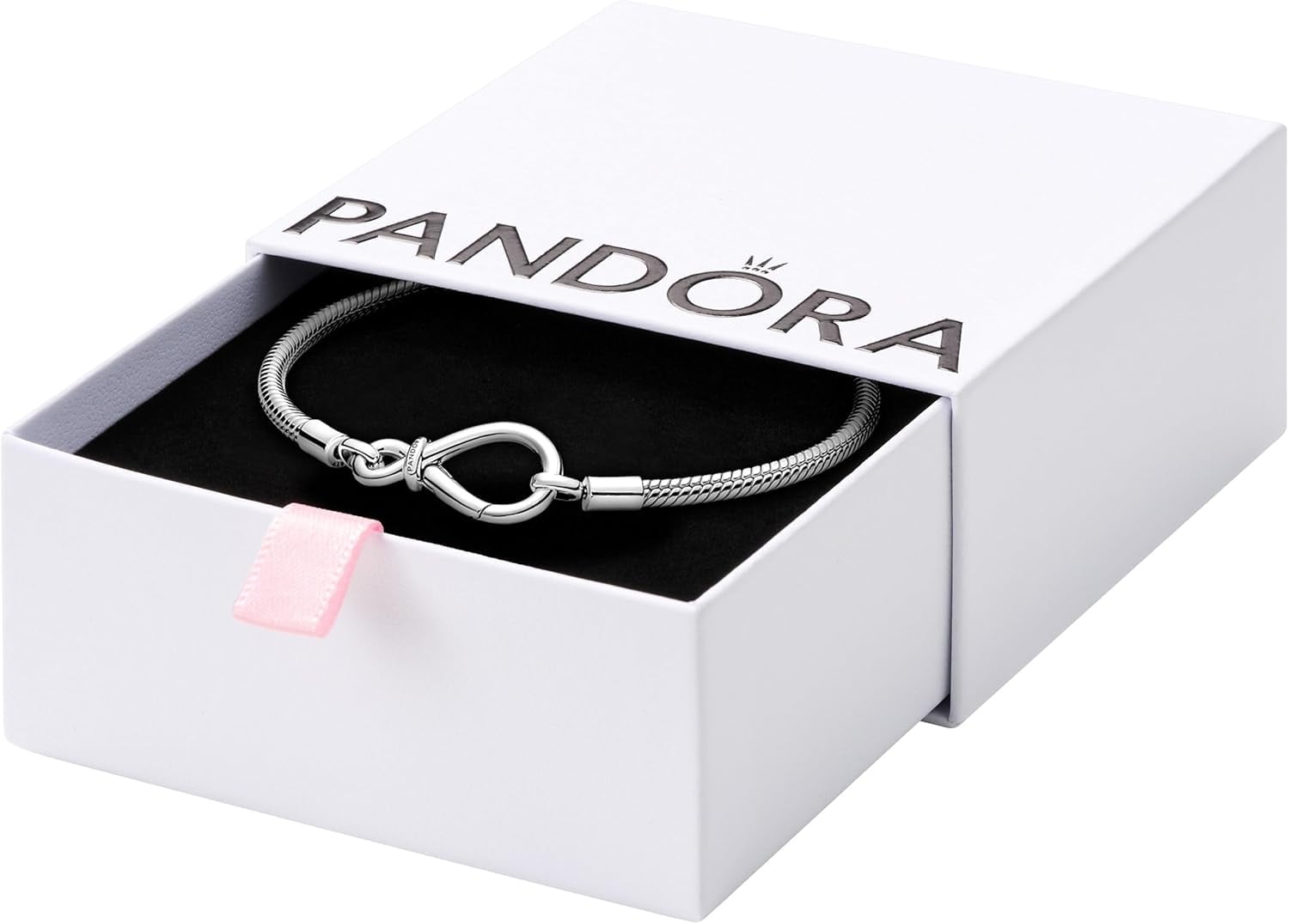 PAN_DORA Moments Infinity Knot Snake Chain Bracelet - Compatible ...