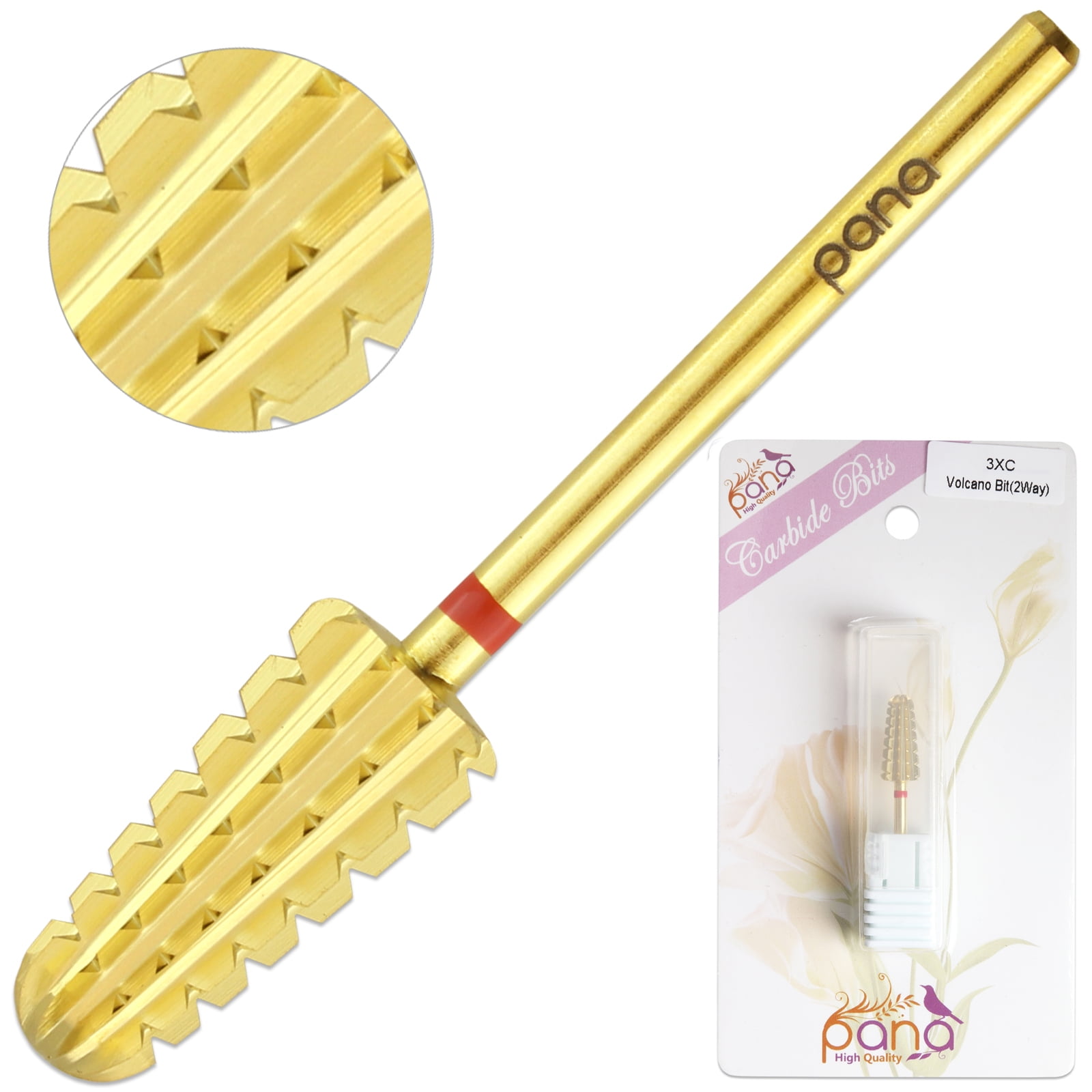 PANA Nail Carbide Volcano Bit - Two Way Rotate use for Both Left and ...