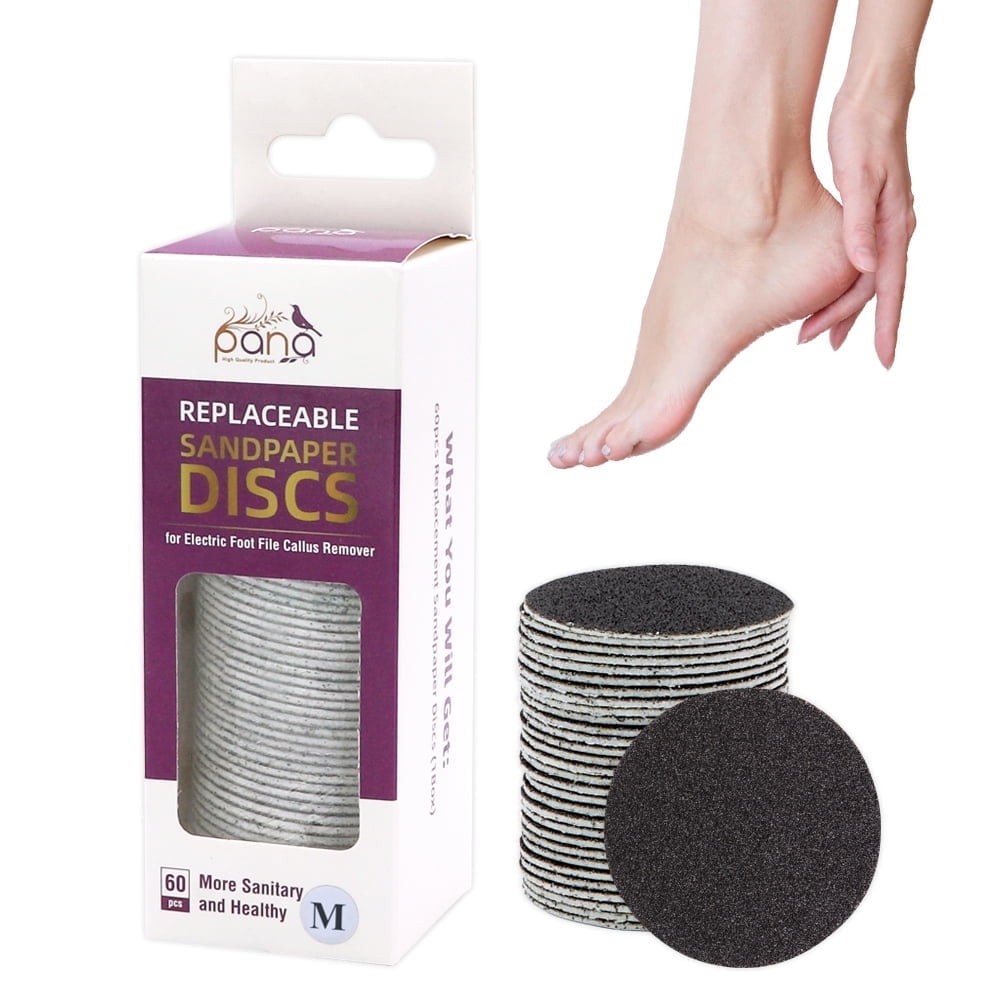 PANA Round 60pc Easy Strip Peel-Off Replaceable Sandpaper Refill Discs ...