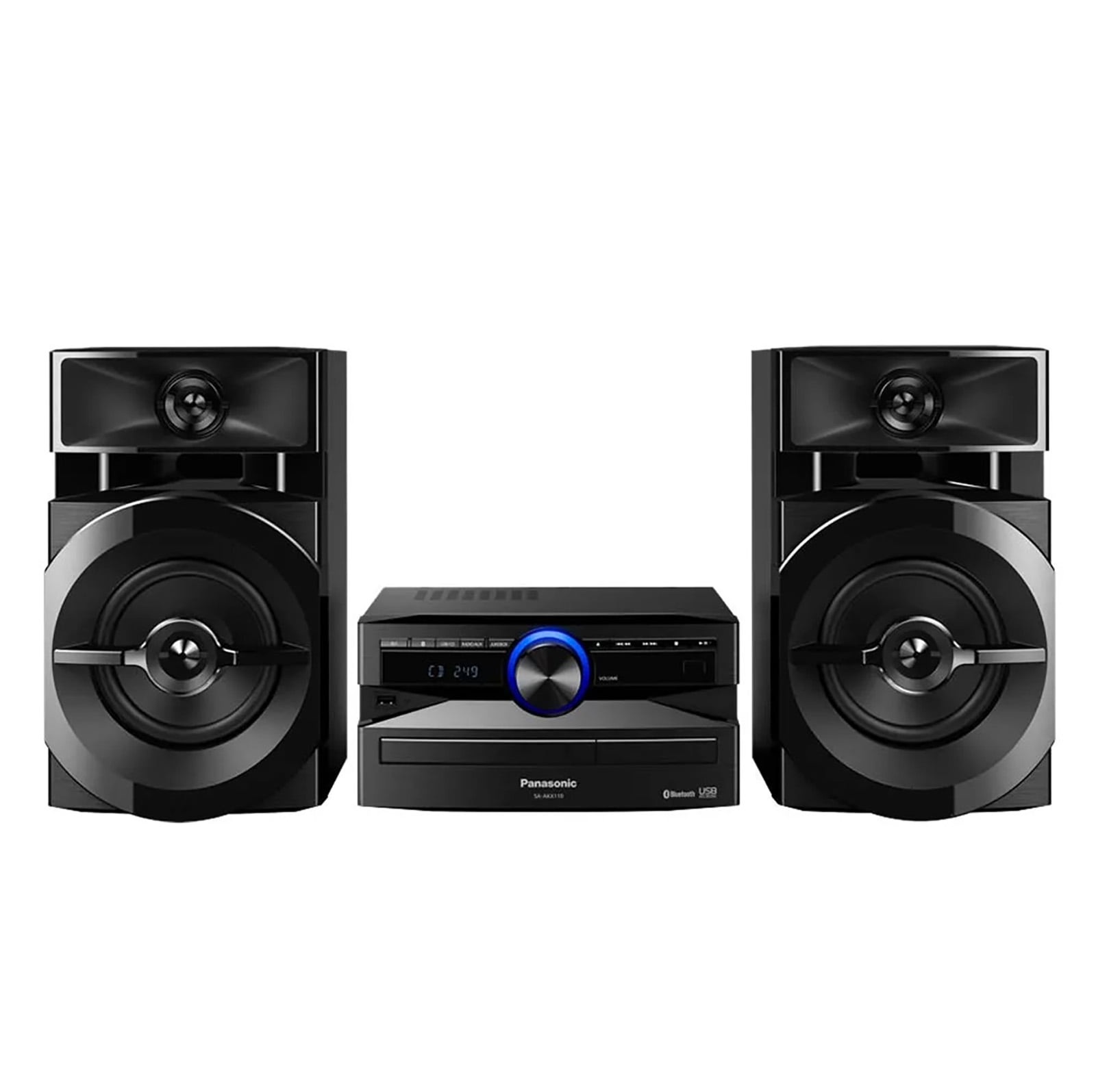 Panasonic SC-AKX110PNK 300W Mini CD Stereo System Black - Walmart.com