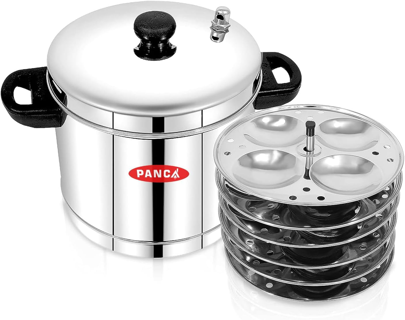 PANCA Idli Maker 6 Plates 24 Idli Maker Stainless Steel Premium Idli ...