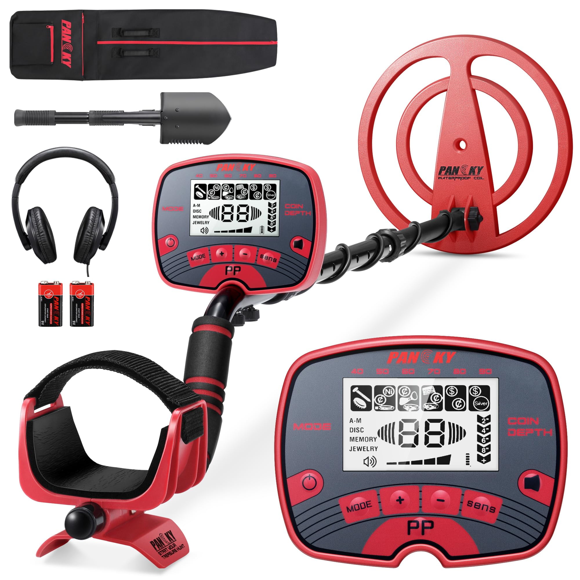 PANCKY Metal Detectors for Adults Waterproof, Professional Higher ...