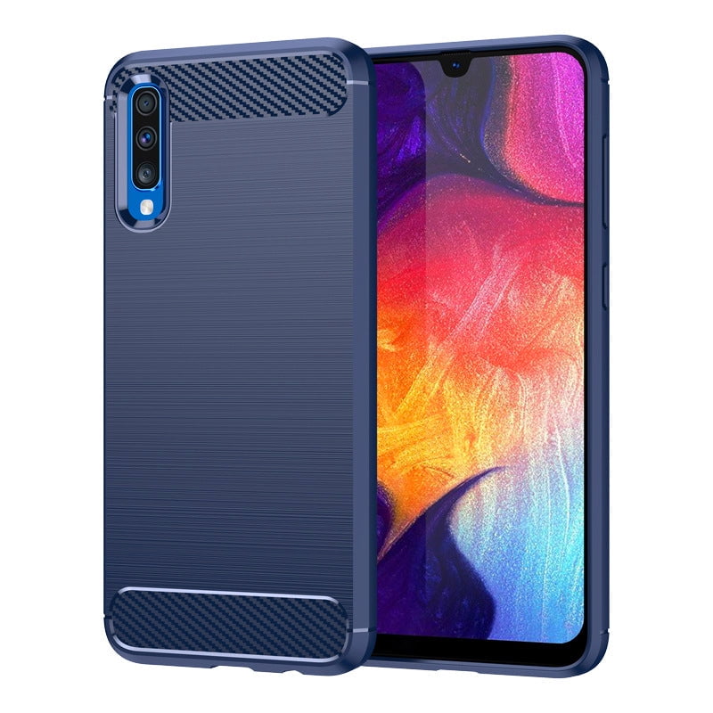PANDACO Navy Brushed Metal Case for Samsung Galaxy A50 - Walmart.com