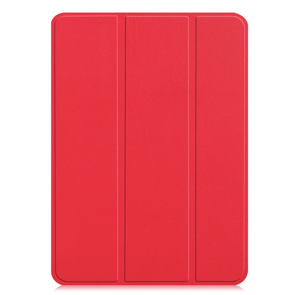 PANDACO Red Leather Folio Case with Smart Cover for iPad 10th / 11th ...