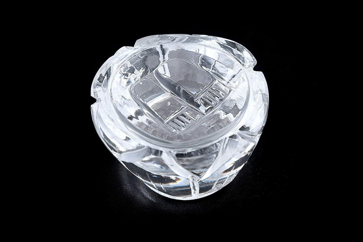 PANDIT NM SHRIMALI Laxmi Charan Paduka Natural Quartz CrystalSphatik ...