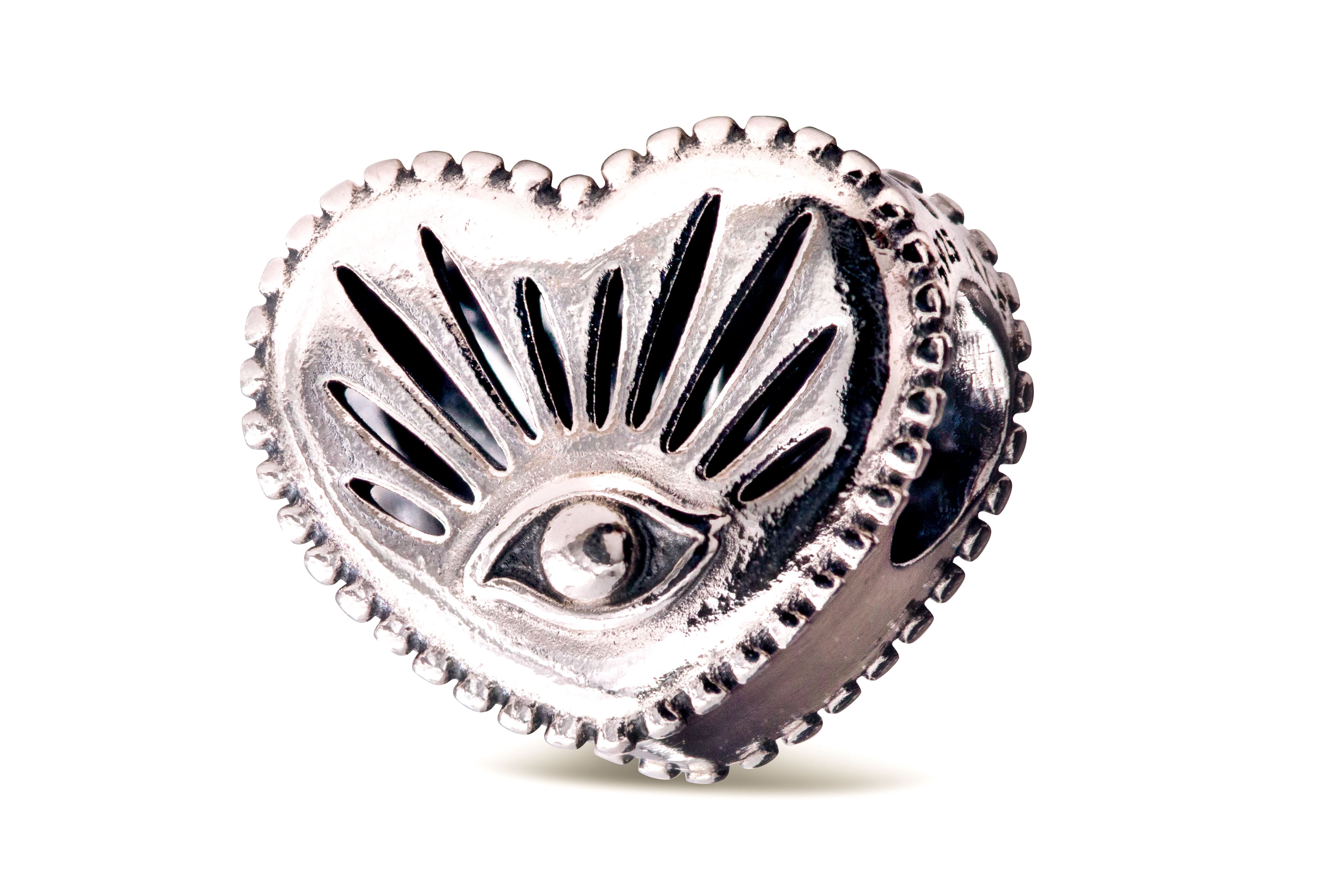 PANDORA All-seeing Eye & Heart Charm - Walmart.com