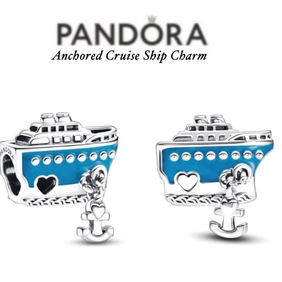 PANDORA Anchored Cruise Ship Charm w/box - Walmart.com
