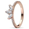 Authentic Hearts of Ring, Rose & Clear CZ 180963CZ-52 EU, 6 US ...
