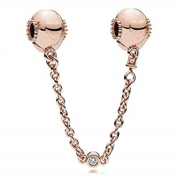 PANDORA Embossed Hearts Safety Chain - Walmart.com