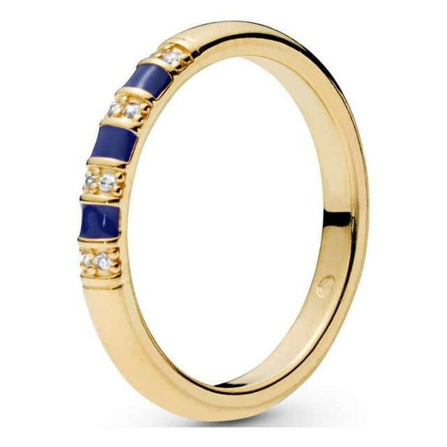 PANDORA Exotic Stones & Stripes Ring Size 48 - Walmart.com