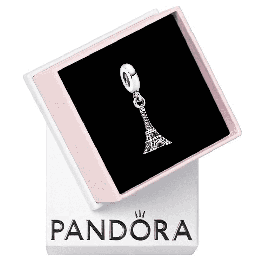 PANDORA Jewelry Eiffel Tower Sterling Silver Charm, No Box - Walmart.com