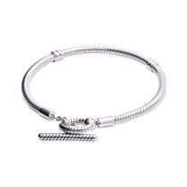 Pandora Moments Heart T-Bar Snake Chain Bracelet - 599285C00-18 ...