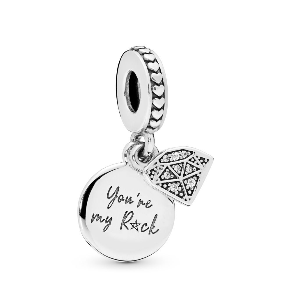 PANDORA My Rock Dangle with Youre My Rock Charm - 798102CZ - Walmart.com