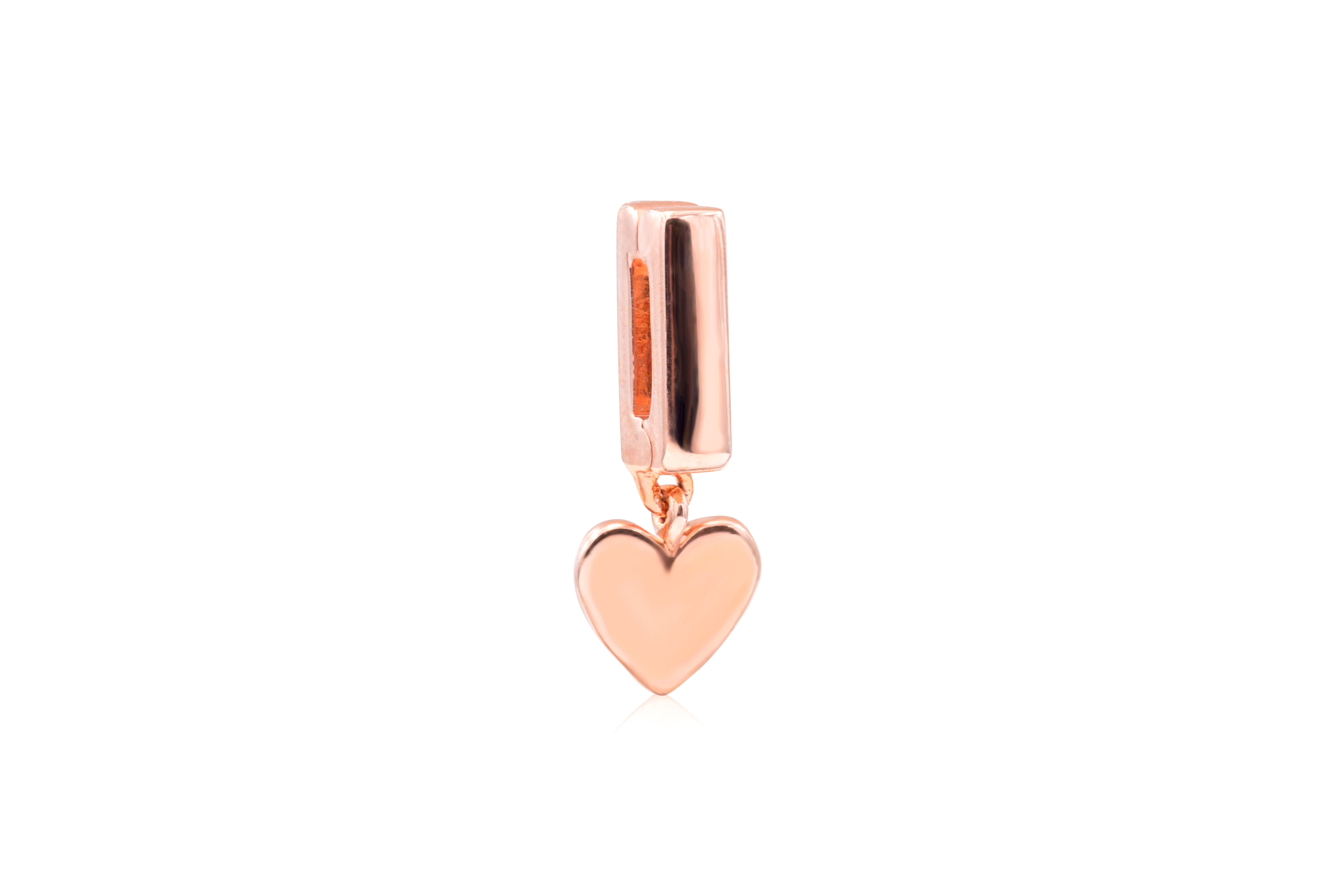 PANDORA Reflexions dangling heart clip charm in PANDORA Rose - Walmart.com