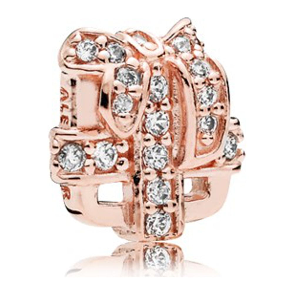 PANDORA Rose All Wrapped Up Petite Charm - 782167CZ - Walmart.com