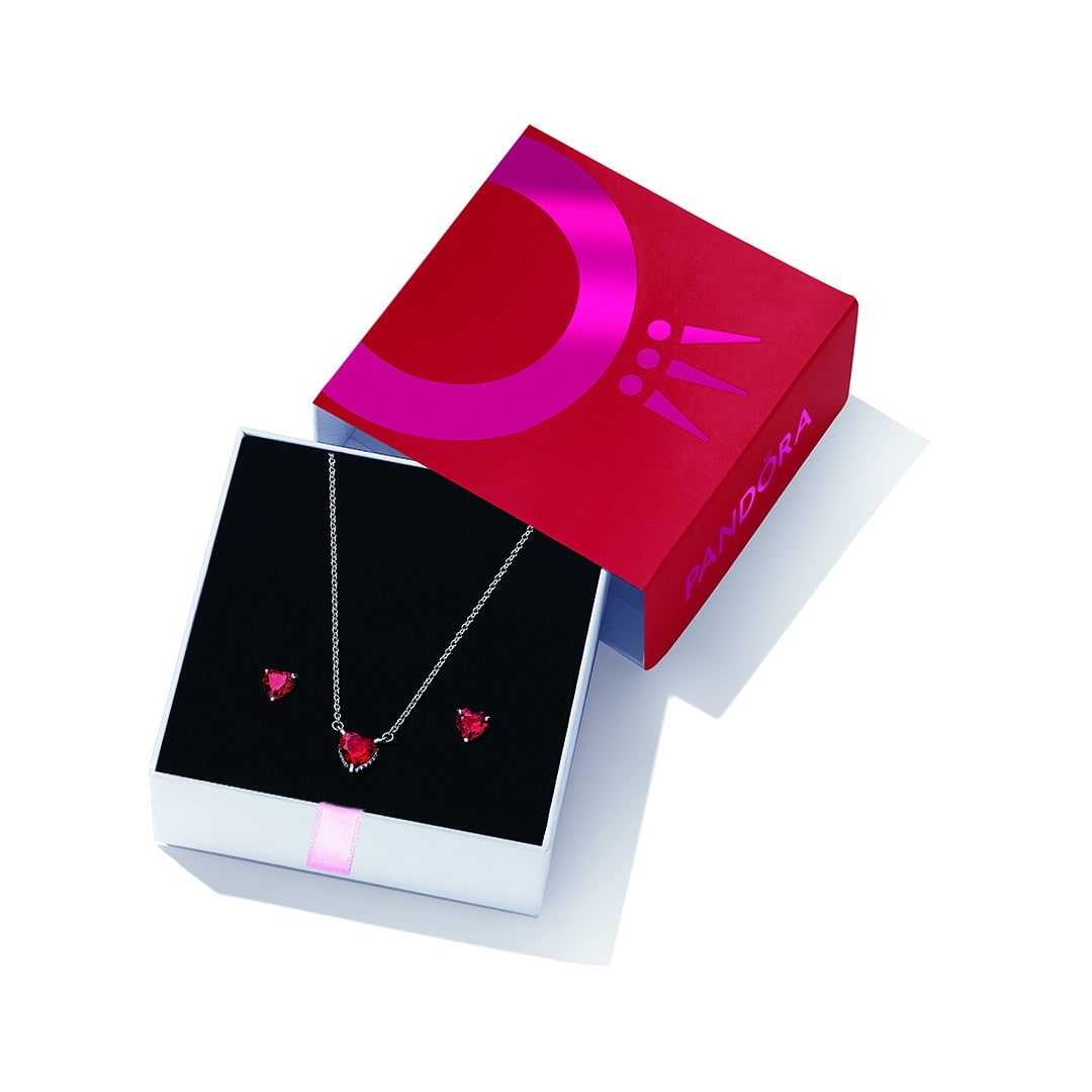 PANDORA SPARKLING HEART HALO JEWELRY GIFT SET - Walmart.com