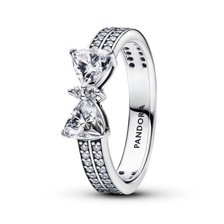 PANDORA Polished & Pave Bead Open Ring Size 7 - 188316CZ-54 - Walmart.com