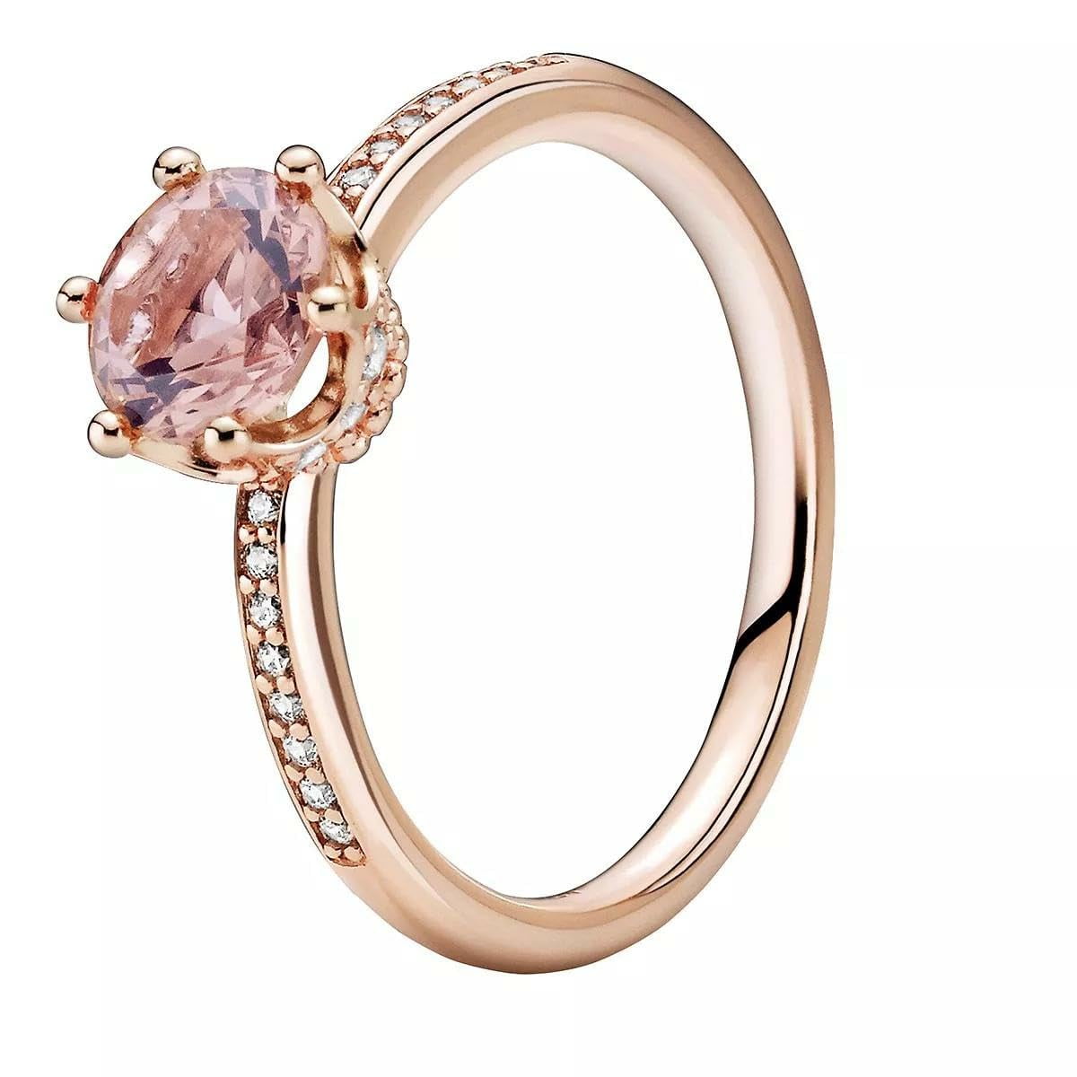 PANDORA Sparkling Crown Solitaire, Pink Crystal - Walmart.com