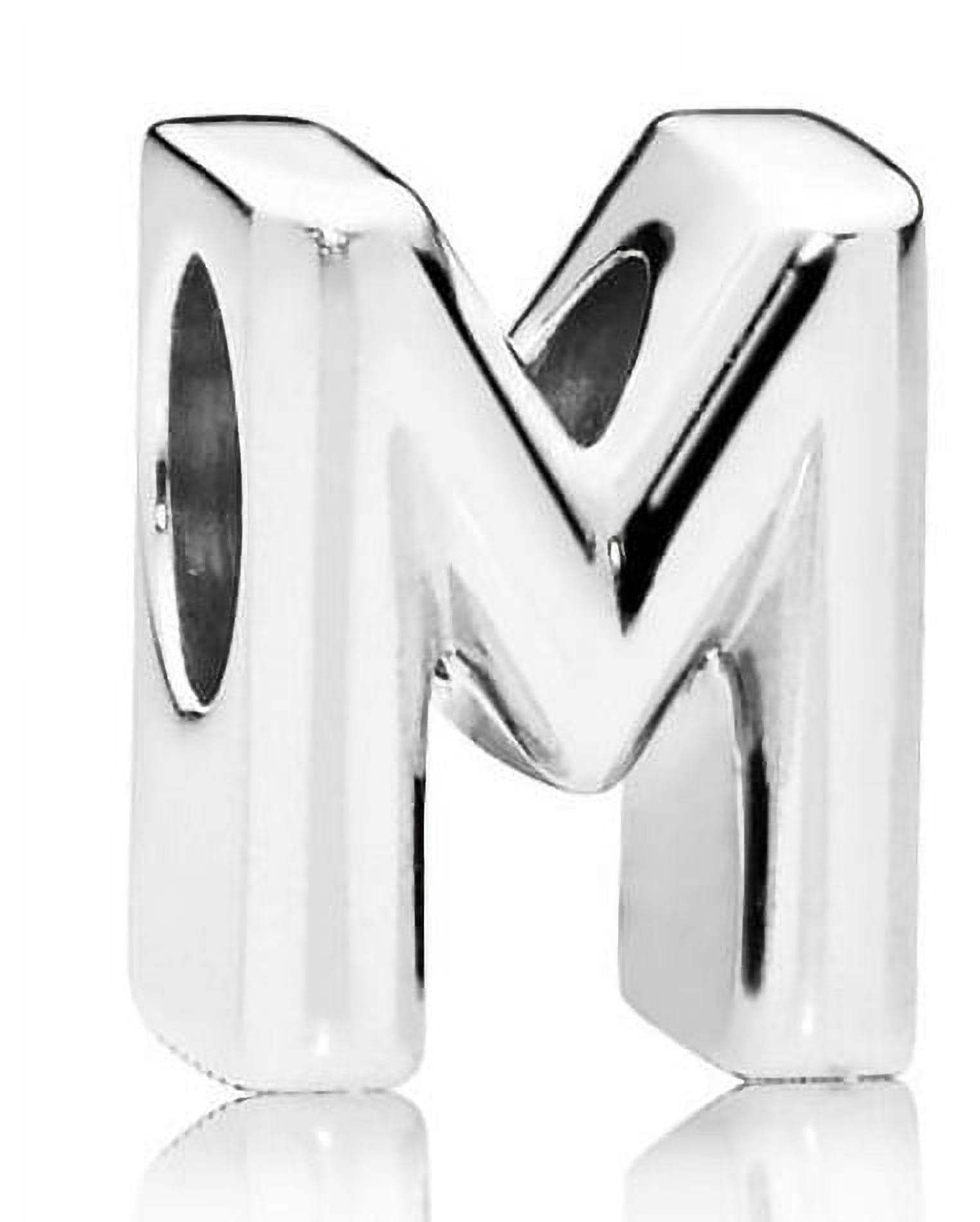 PANDORA, Women's Letter M Charm, Sterling Silver, 22mm - Walmart.com