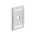 Panduit CFPE1IWY Faceplate 1pt Sgl Gang Exec Off Wht - Walmart.com