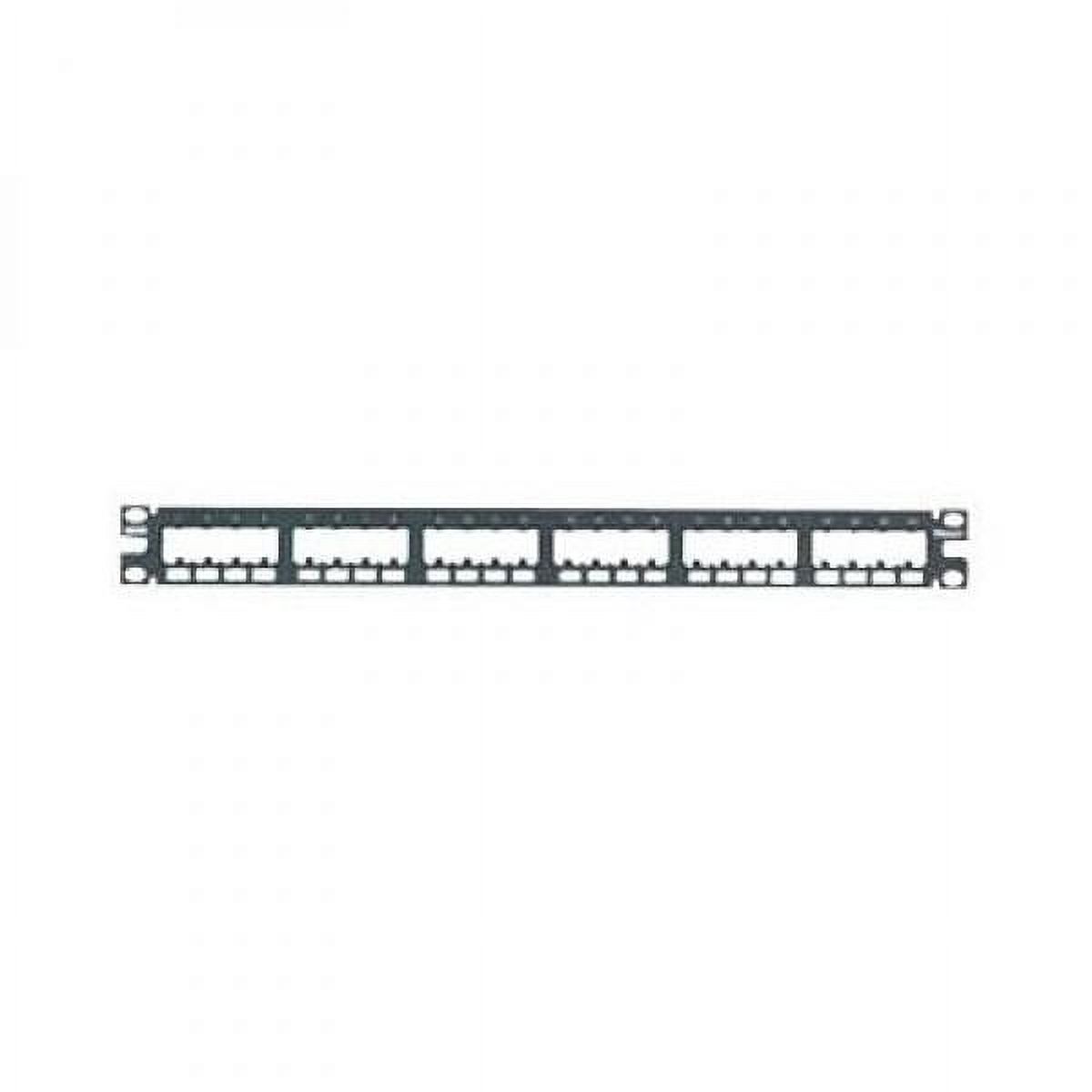 Panduit CPP24FMWBLY 24-Port Mini-Com Flush Mount Patch Panel, Black 1U ...