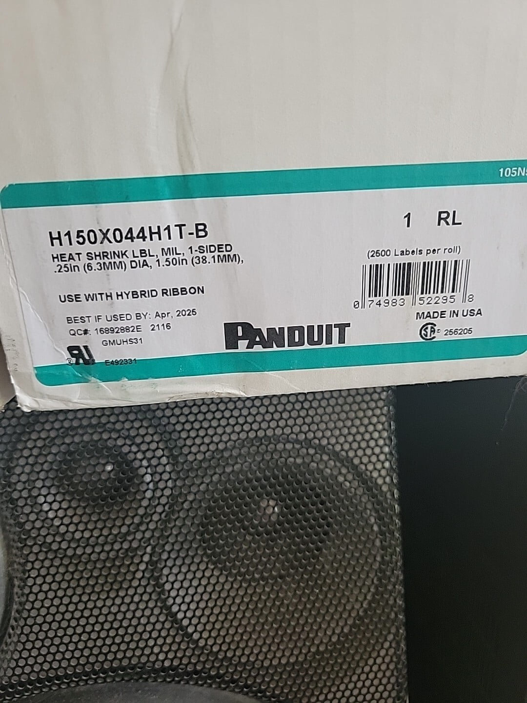 PANDUIT H150X044H1T-B 2500 Labels - Walmart.com
