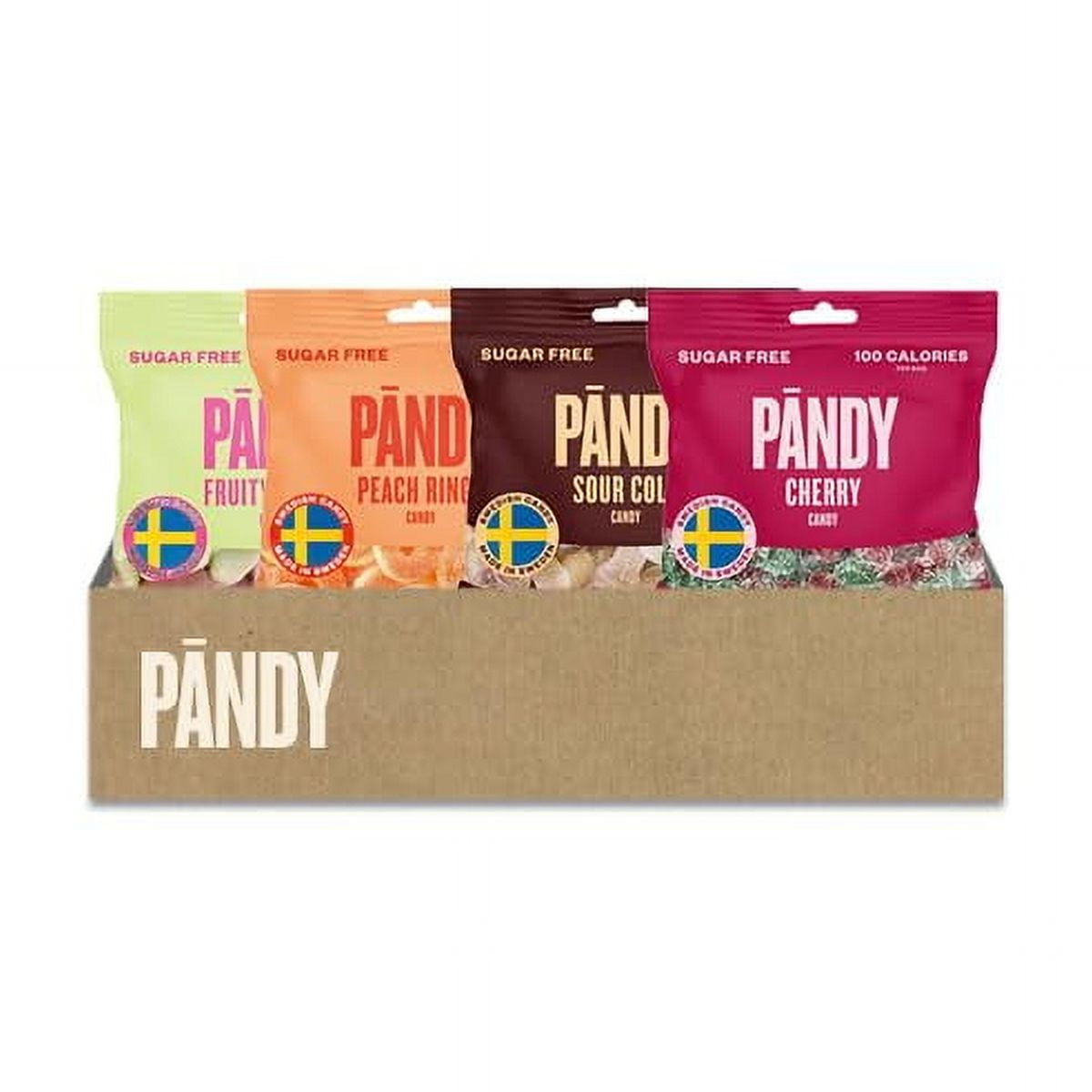 PANDY, Swedish Sugar Free BCF26 Candy, Variety Pack (1.8 Ounce Bags ...
