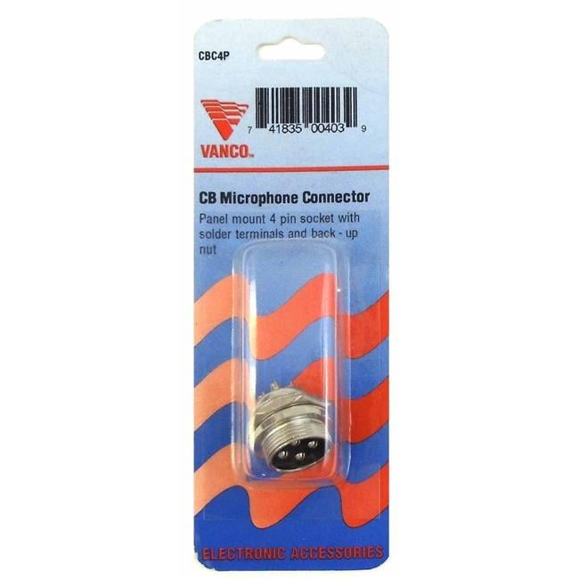 Marmat CBC4P Panel Mount 4 Pin Socket with Solder Terminals - Walmart.com