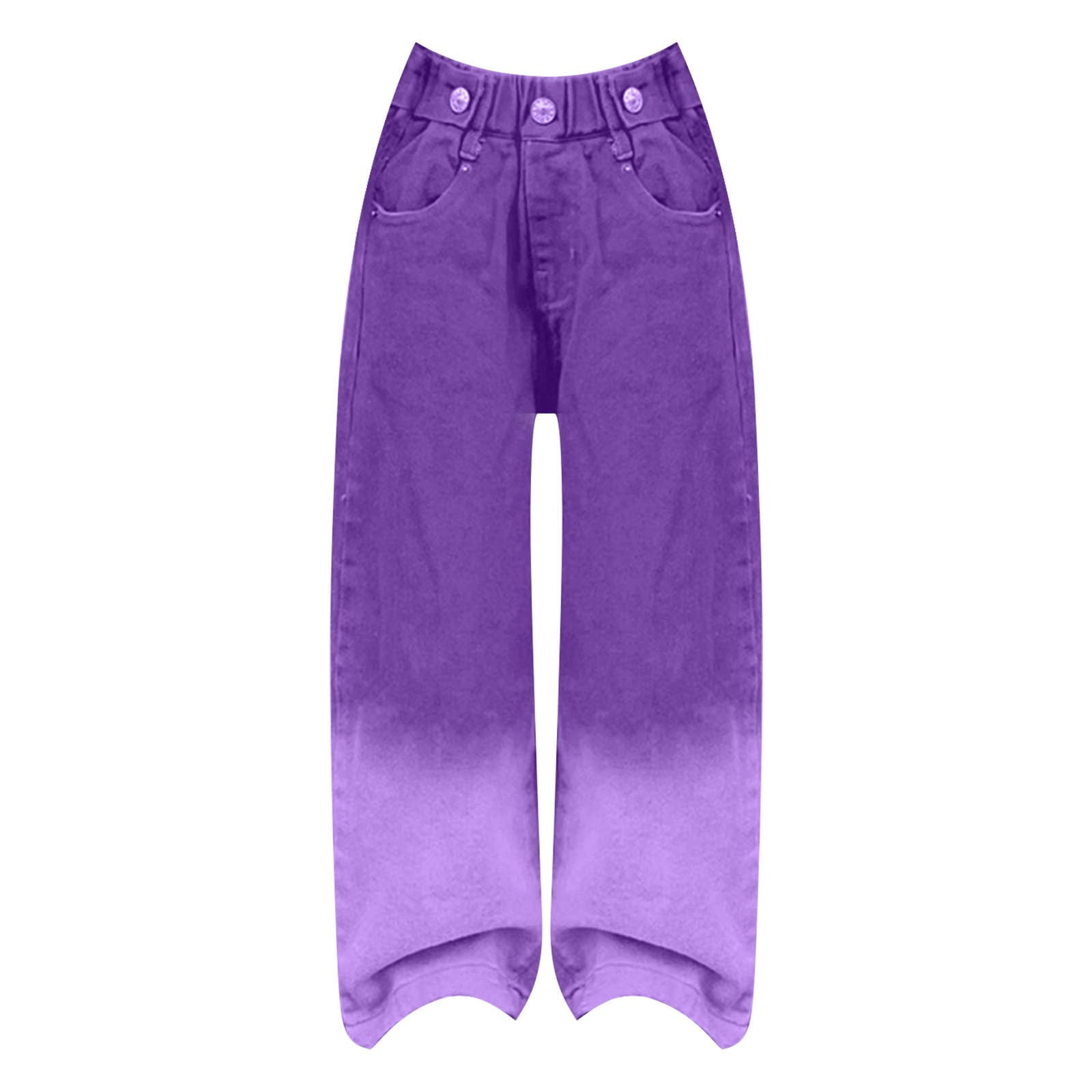 PANGF Children's Clothing Comfortable Girls' Jeans Candy Colors High ...