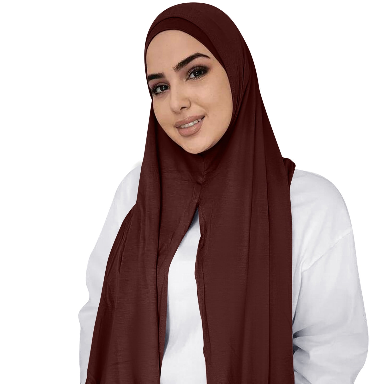 PANGF Women Outdoor Hair Band Head Scarf Solid Color Long Scarf Wrap ...