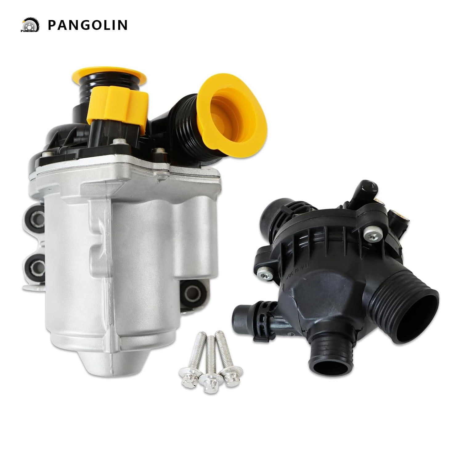 PANGOLIN Electric Engine Water Pump with Thermostat 11517588885 Fits ...