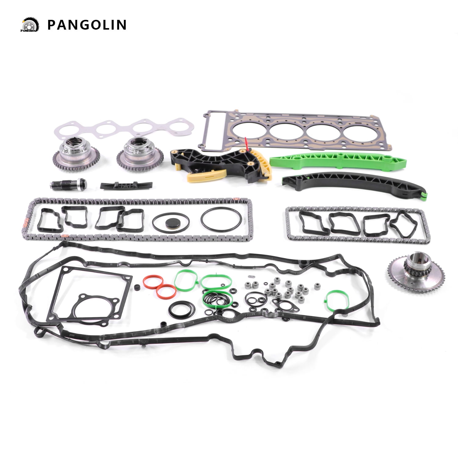 PANGOLIN Engine Timing Chain Kit Fit for 2012-2014 Mercedes-Benz SLK250 ...