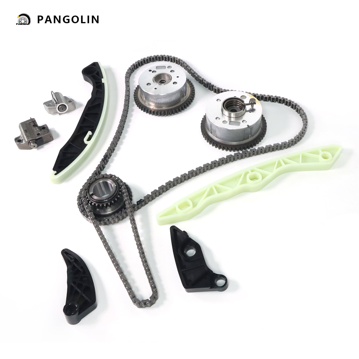 PANGOLIN Engine Timing Chain Kit with Oil Pump Tensioner Fit for 2007 ...