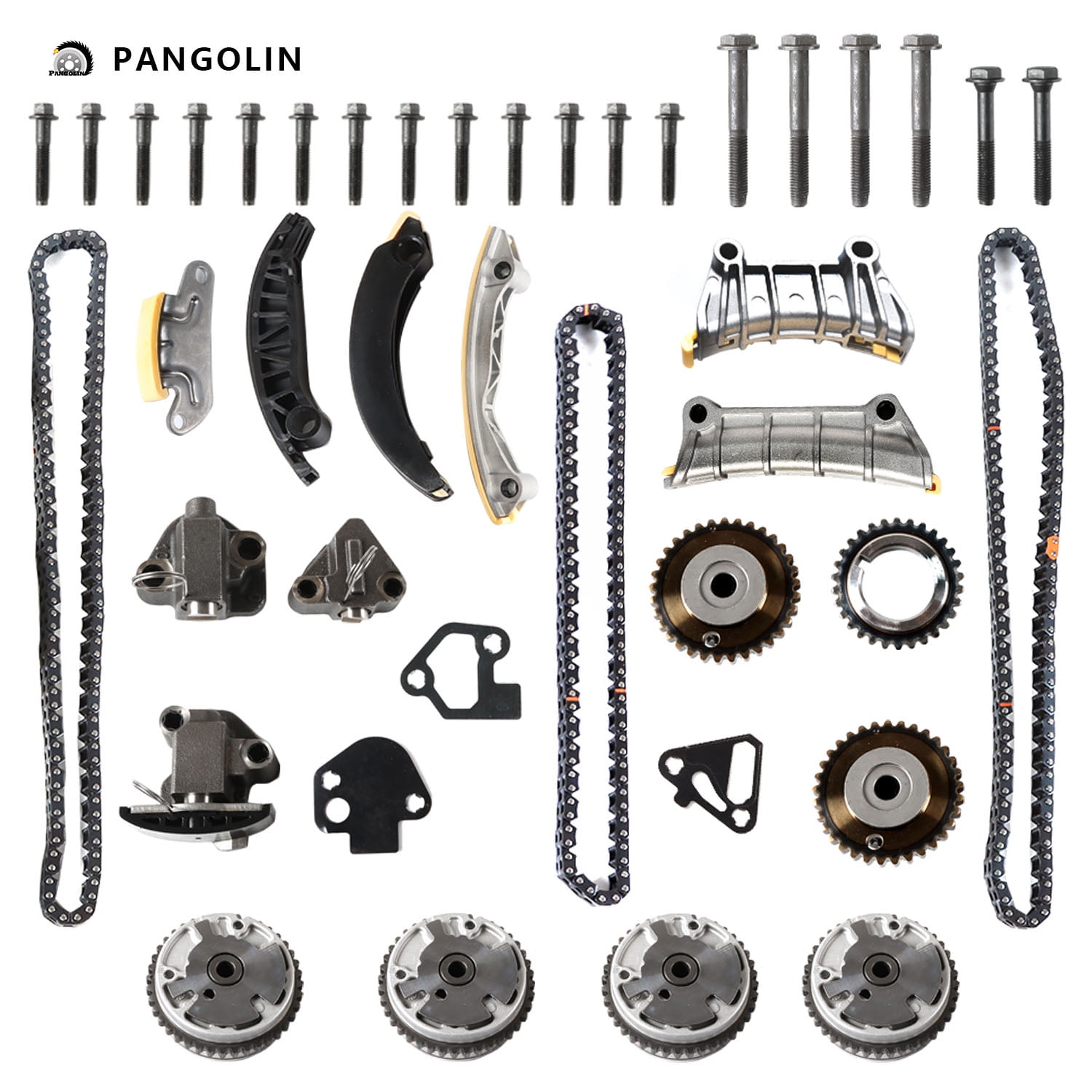PANGOLIN Engine Timing Chain Kit with VVT Sprocket Fit for 2007-2021 ...