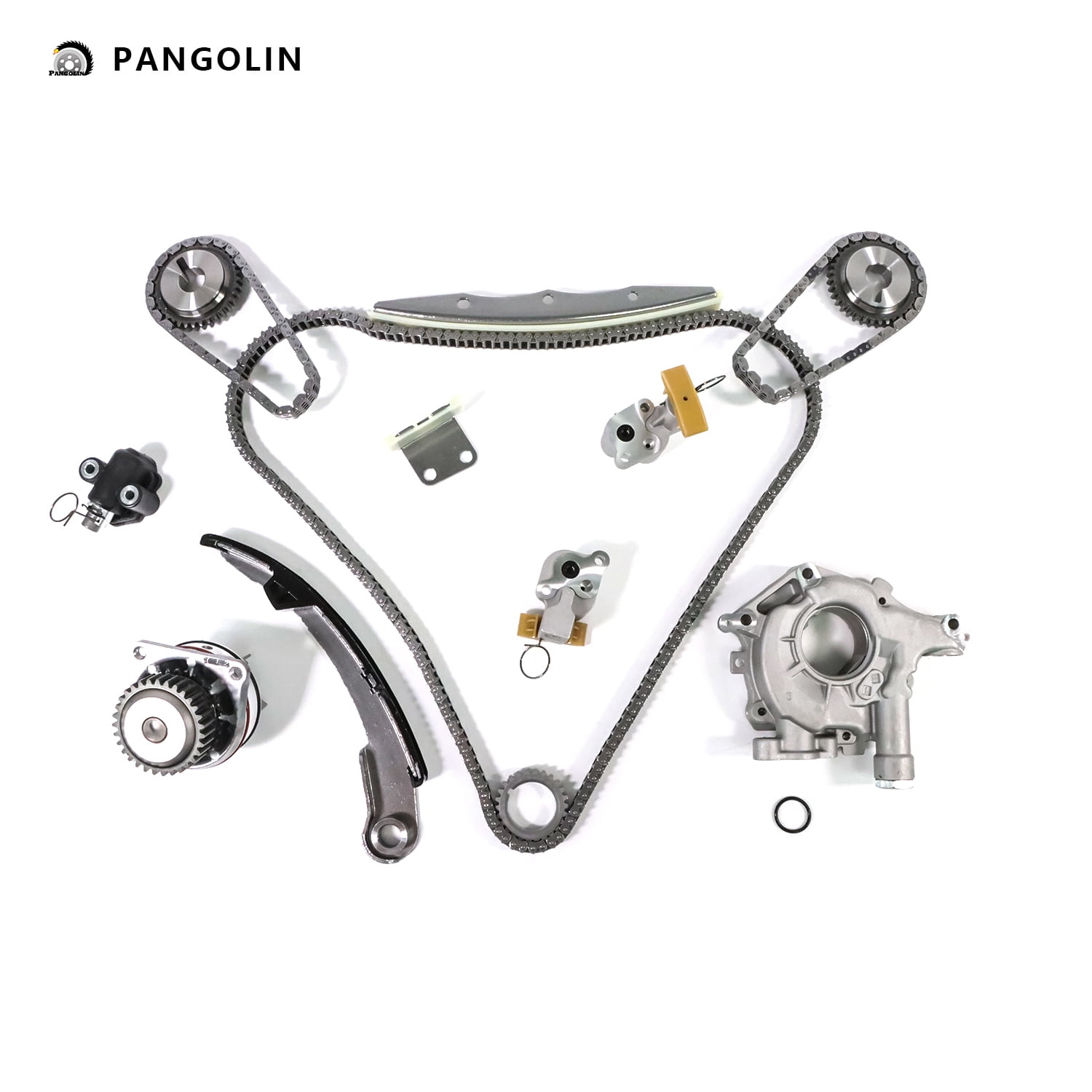 PANGOLIN Engine Timing Chain Kit with Water & Oil Pump Fit for 2002 ...
