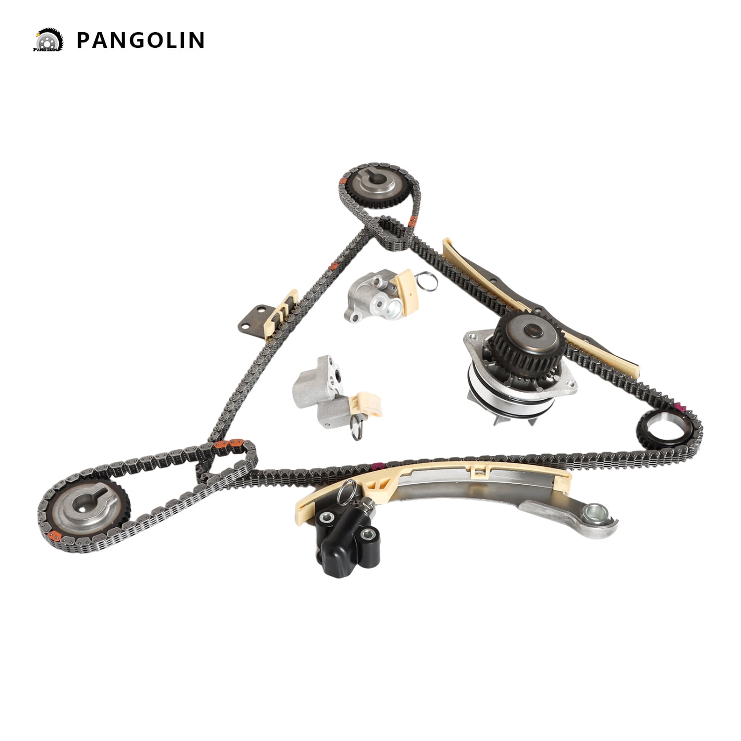 PANGOLIN Engine Timing Chain Kit with Water Pump Fit for 2004-2006 ...