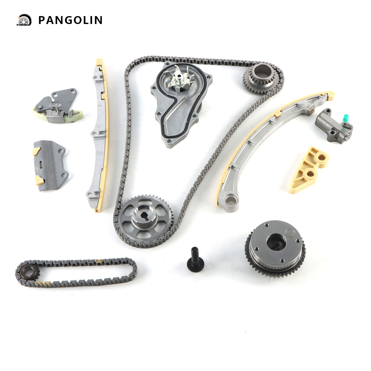 PANGOLIN Engine Timing Chain Kit with Water Pump Fit for 2008-2012 ...