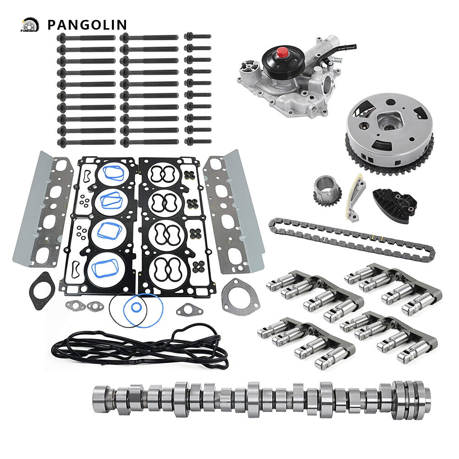 PANGOLIN MDS Camshaft Lifters Kit with Water Pump HL7014K Fit for 2009 ...