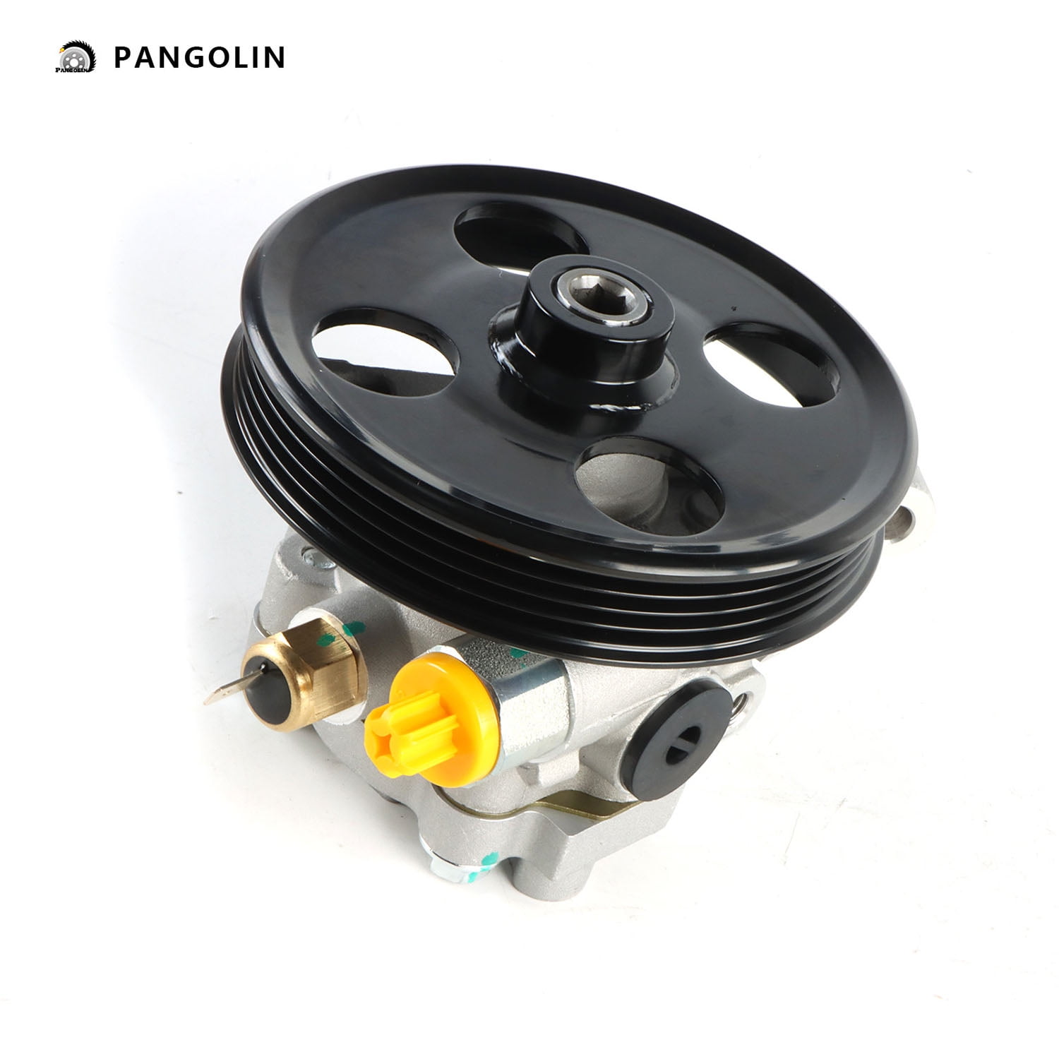 PANGOLIN Power Steering Pump with Pulley 21-358 Compatible with 2007 ...