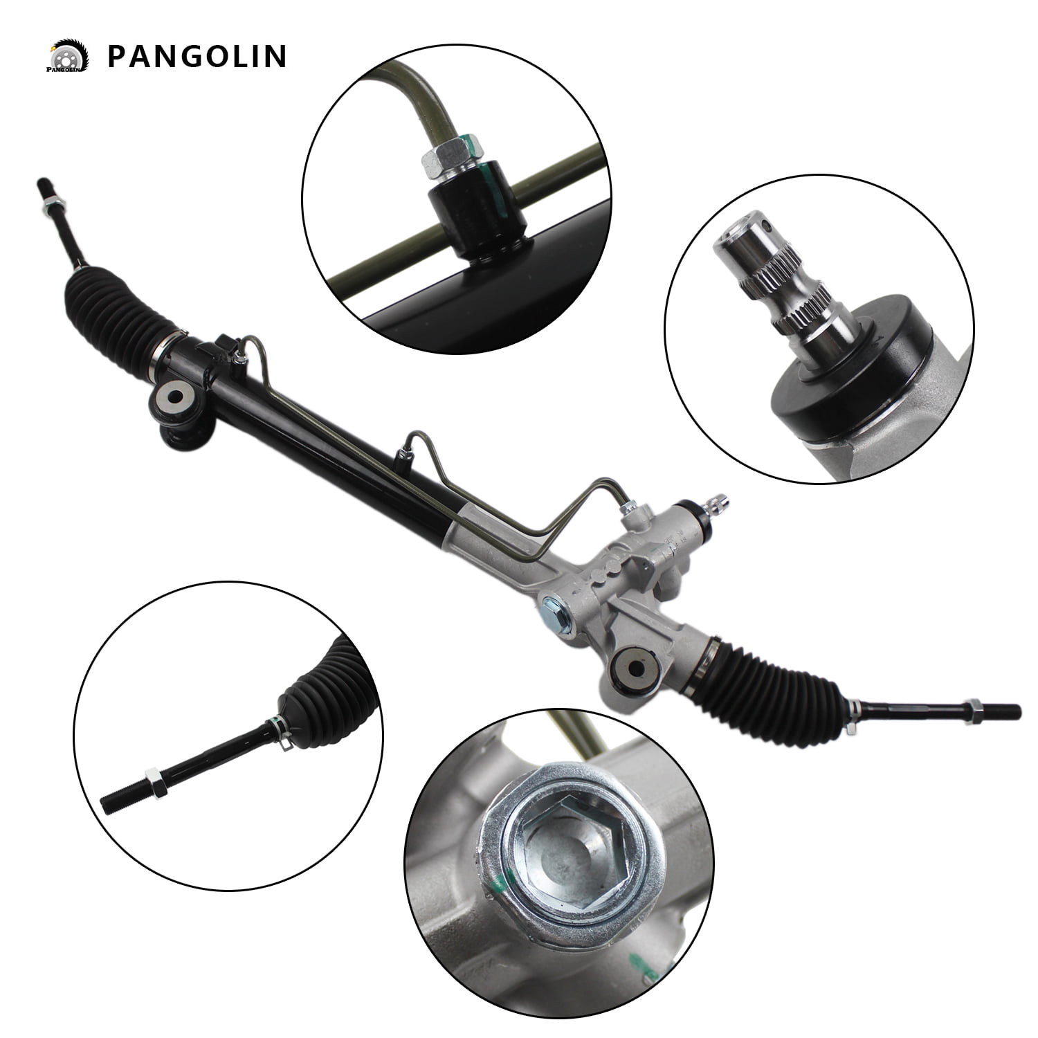 PANGOLIN Power Steering Rack with Pinion Assembly 26-2619 Fit for 2004 ...