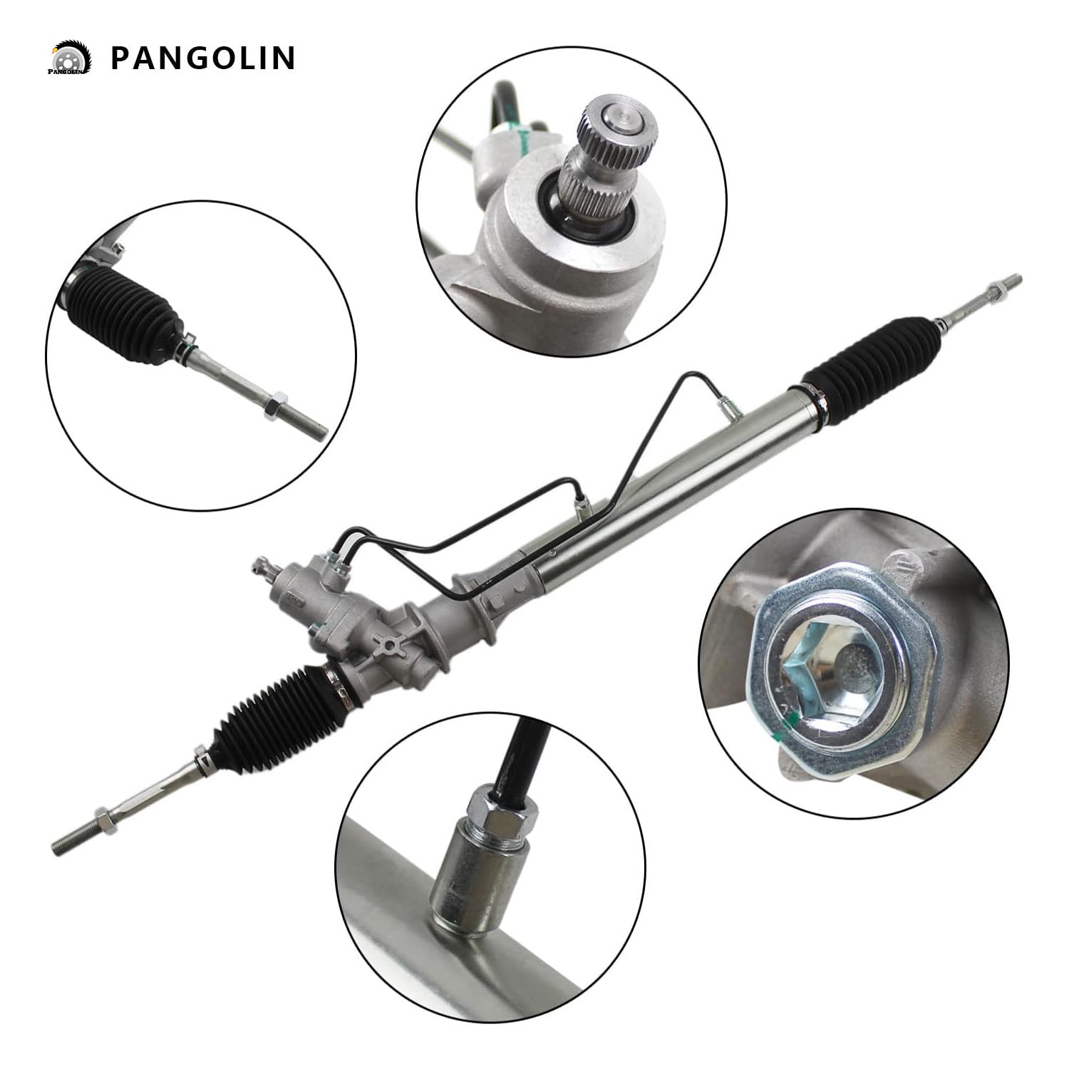 PANGOLIN Power Steering Rack with Pinion Assembly 26-8000 Fit for ...