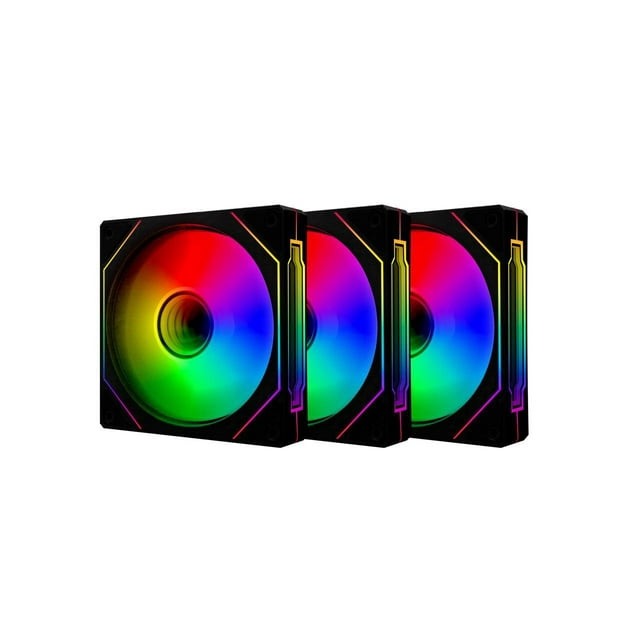 PANO-MOUNTS 120mm Infinity Mirror ARGB Addressable RGB PWM Cooling Fans ...