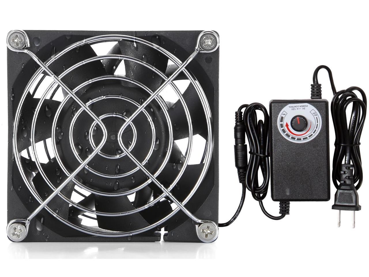 PANO-MOUNTS Moisture-Proof 12V DC 80mm Fan 8038 Small Computer Muffin ...